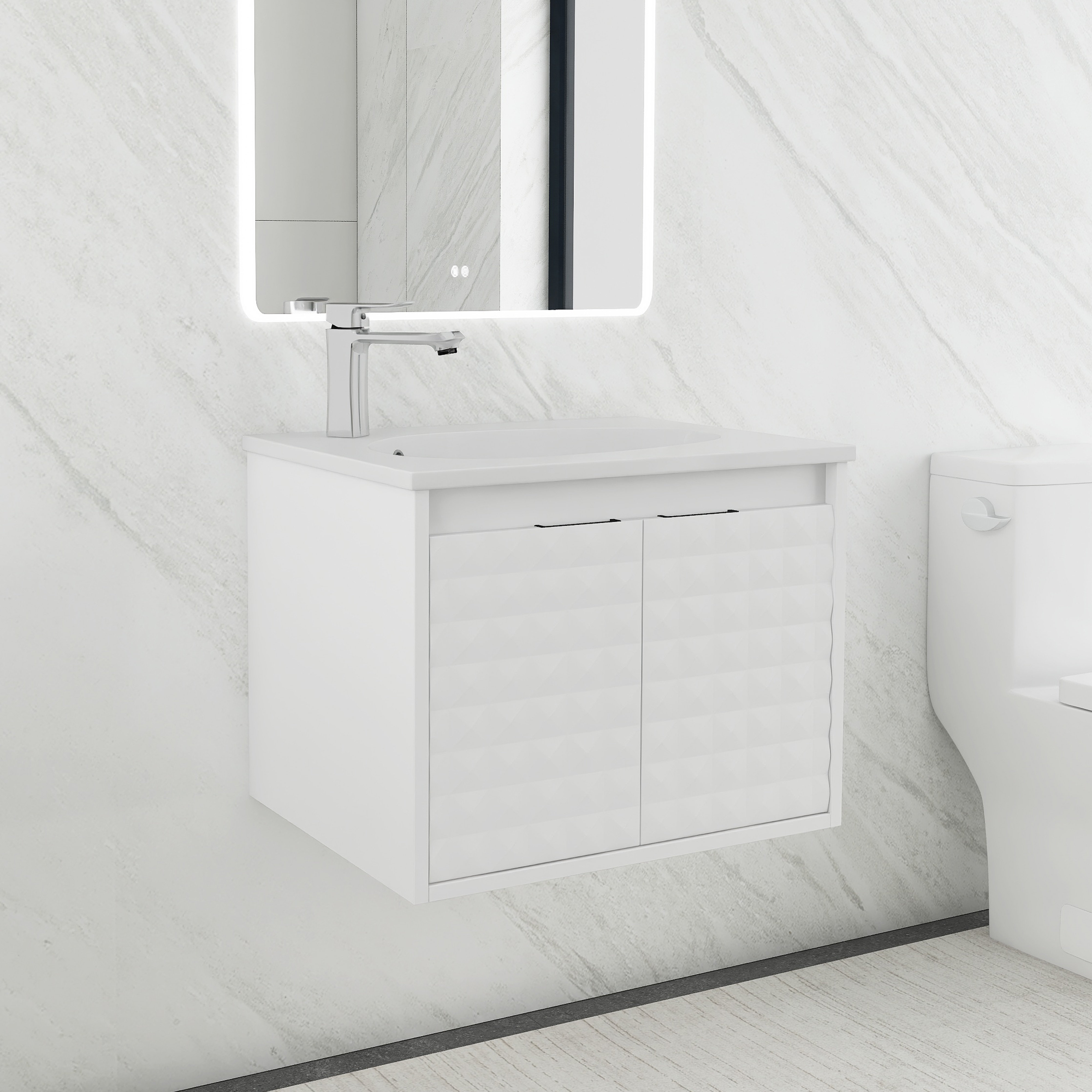 Ivy Bronx 23.43 In. W X 17.91 In. D X 17.72 In. H Single Sink Wall ...