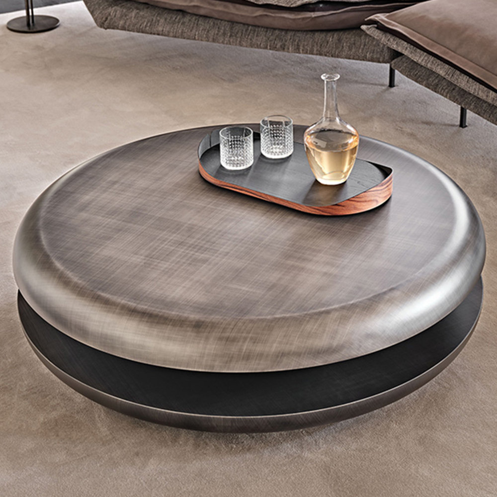 Trentastic Trails Light luxury creative revolving round coffee table ...