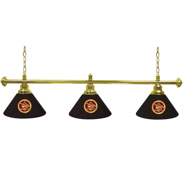 Trademark Global Anheuser Busch 3 - Light Pool Table Lights Pendant ...