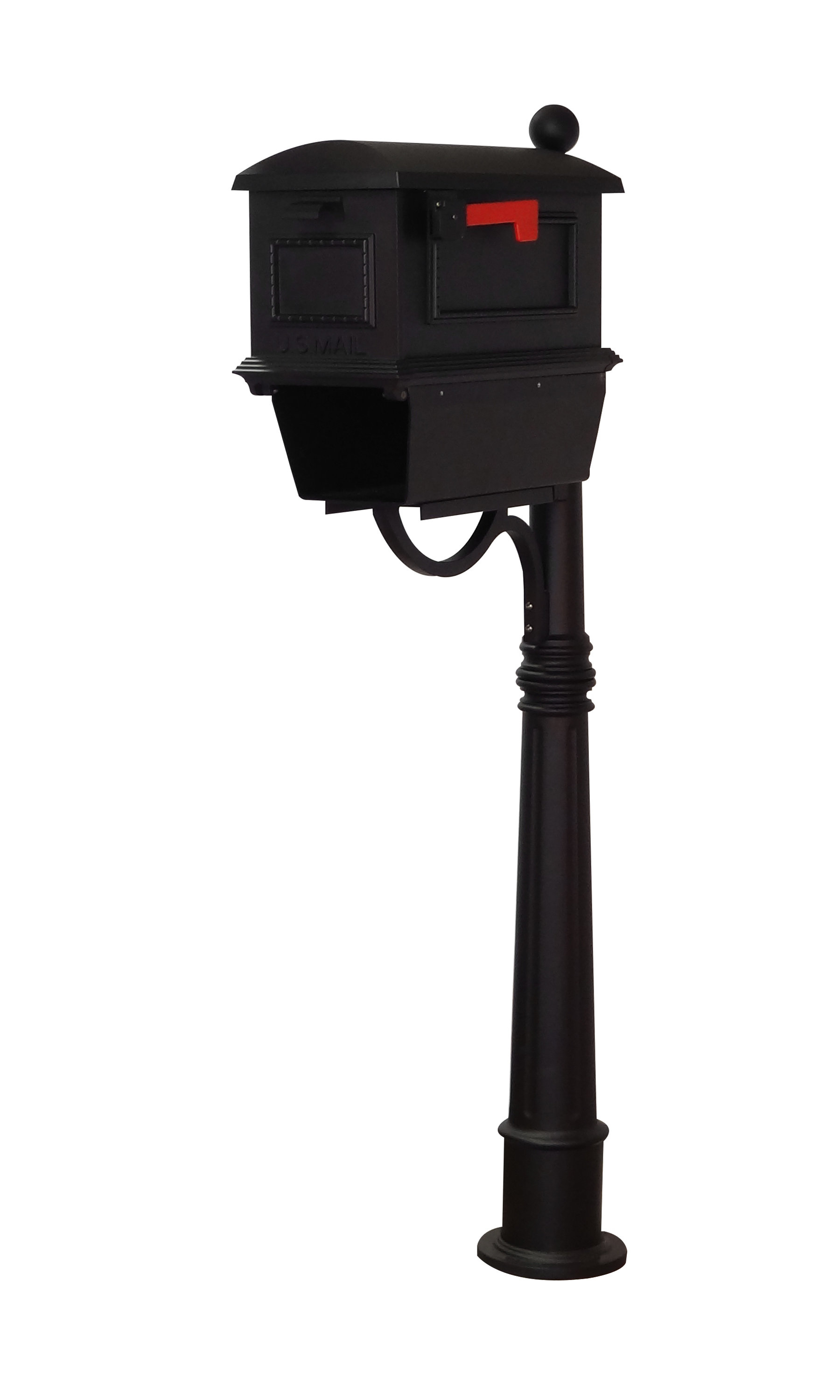 Special Lite Products Traditional Curbside Mailbox with Post Included ...
