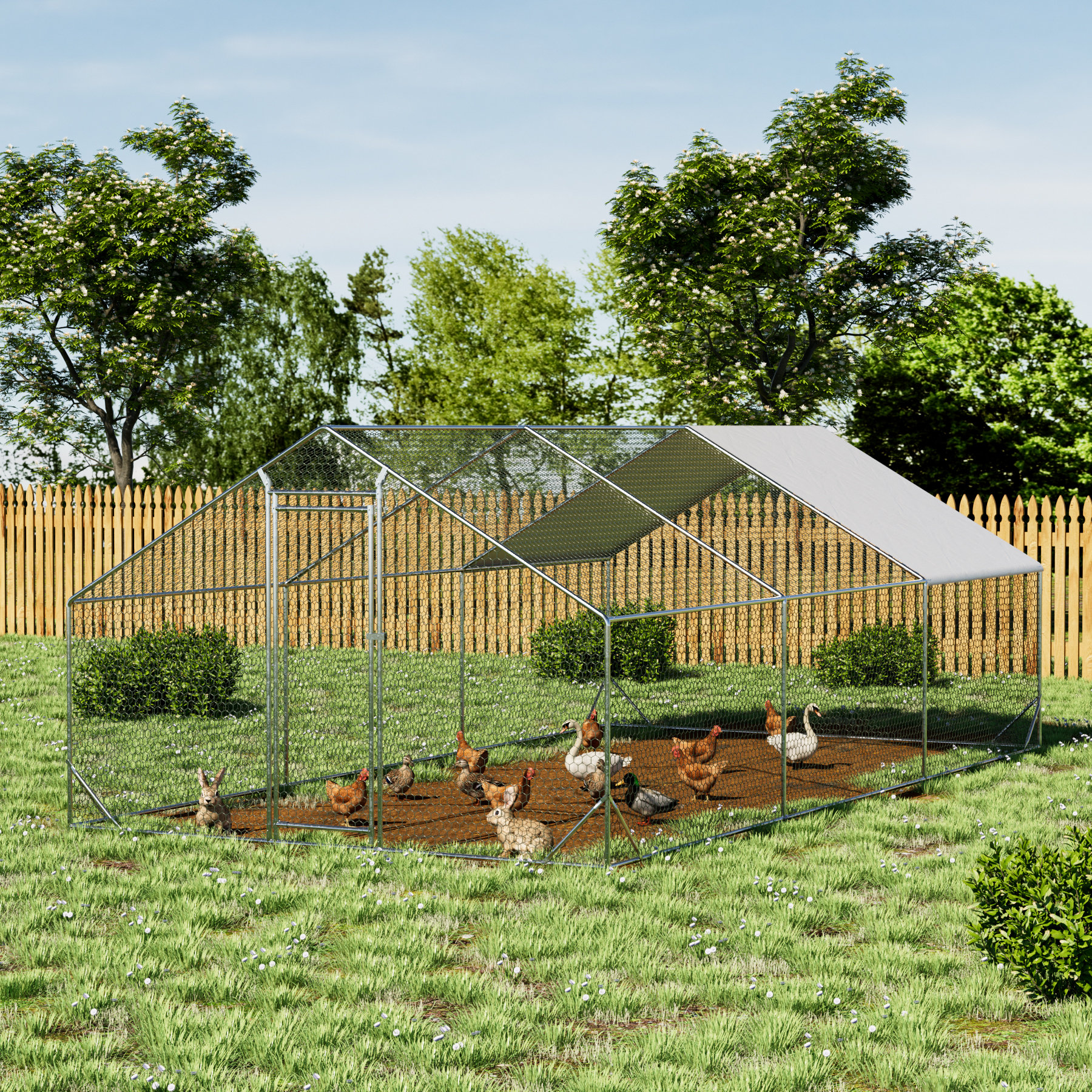 Tucker Murphy Pet™ Antre Chicken Coop Walk-in Chicken Run - Wayfair Canada