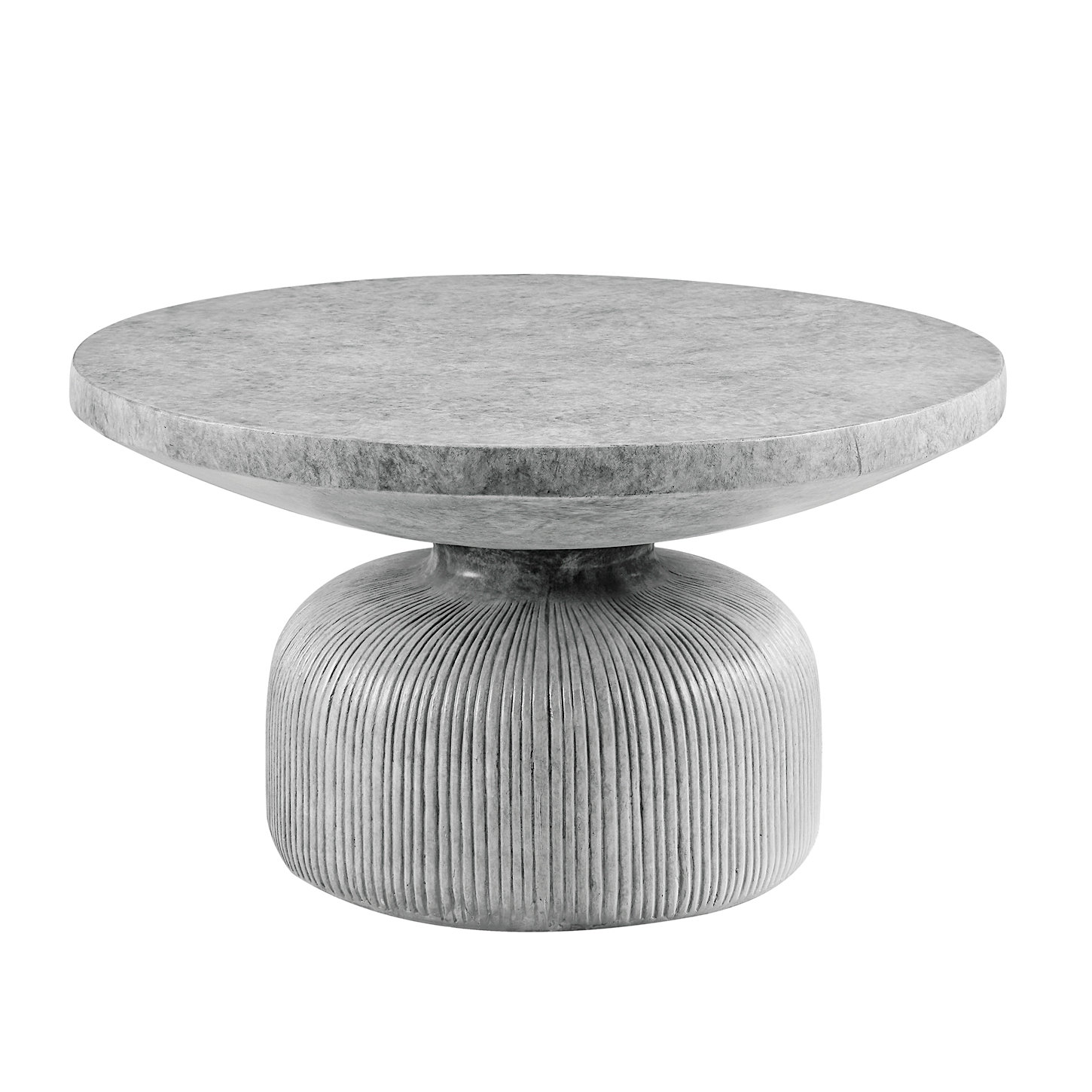 Orren Ellis Coffee Table With Round Top And Pedestal Base | Wayfair