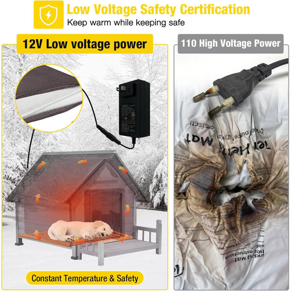 Tucker Murphy Pet™ Tucker Murphy Pet Heated Dog House Outdoor 45" Large ...