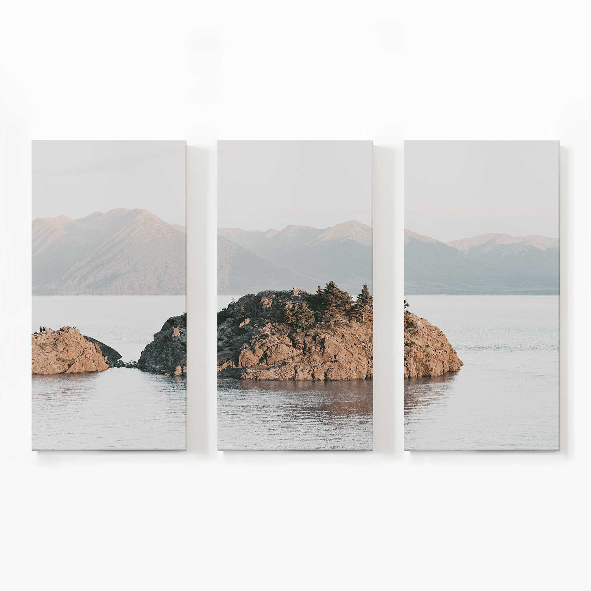 Frametolia Solitude Serenade | 3 Panel Split Large Canvas Print | Wayfair