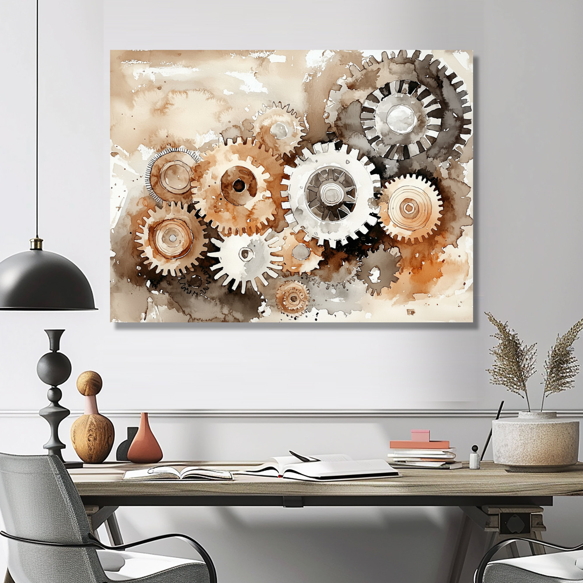 Ophelia & Co. Gears And Cogs Of Innovation I - Inspirational Metal Art ...