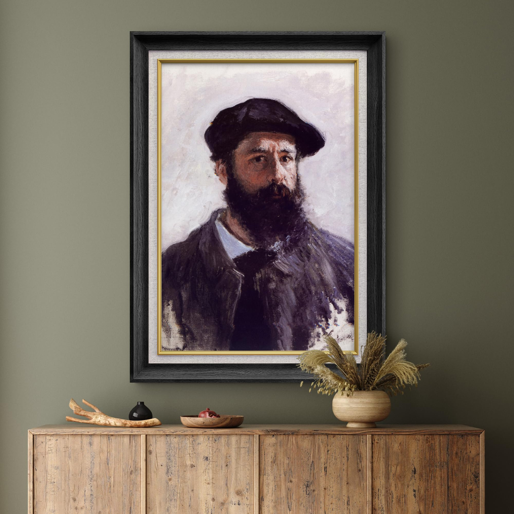 SIGNLEADER Self-Portrait of the Artist by Claude Monet - Picture Frame ...