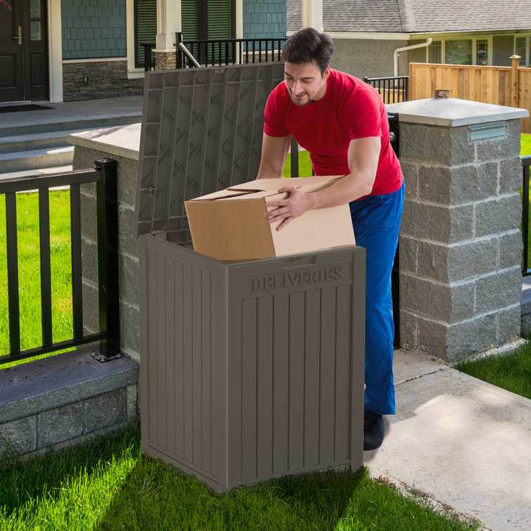 WORACO Outdoor Resin Waterproof Parcel Package Drop Box - Wayfair Canada