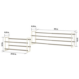 Mercury Row® Expandable 20 Pair Stackable Shoe Rack & Reviews | Wayfair