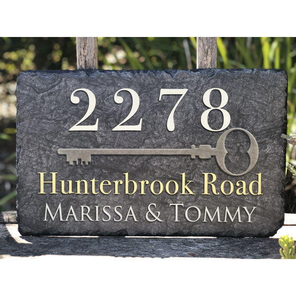 SassySquirrelInk Sassy Squirrel Ink Personalized Slate Stone Address ...