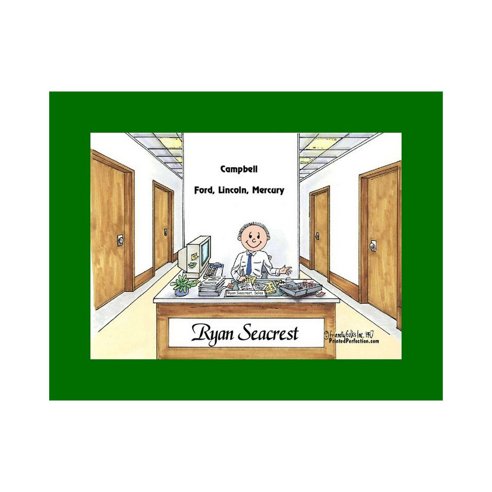 Printed Perfection Personalized Administrative Assistant - Male Cartoon ...