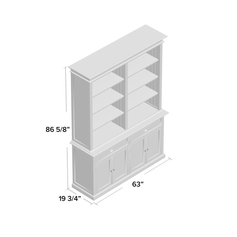 Wildon Home® Amores Storage Bookcase & Reviews | Wayfair
