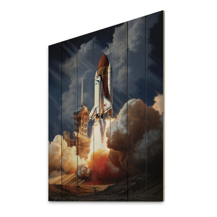 Red Barrel Studio® Rocketship Revelation II On Wood Print - Wayfair Canada