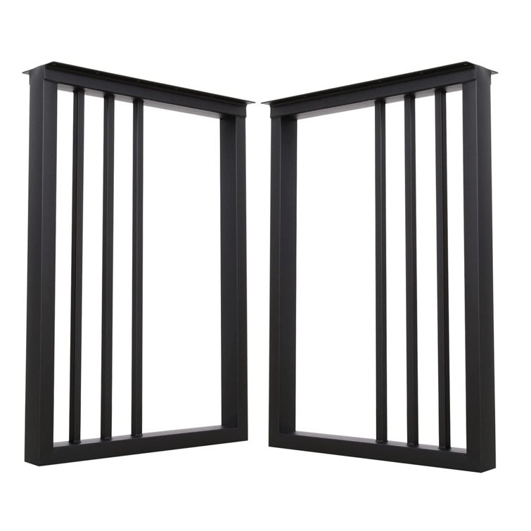 Symple Stuff Black metal table frame, 55 x 72cm | Wayfair.co.uk