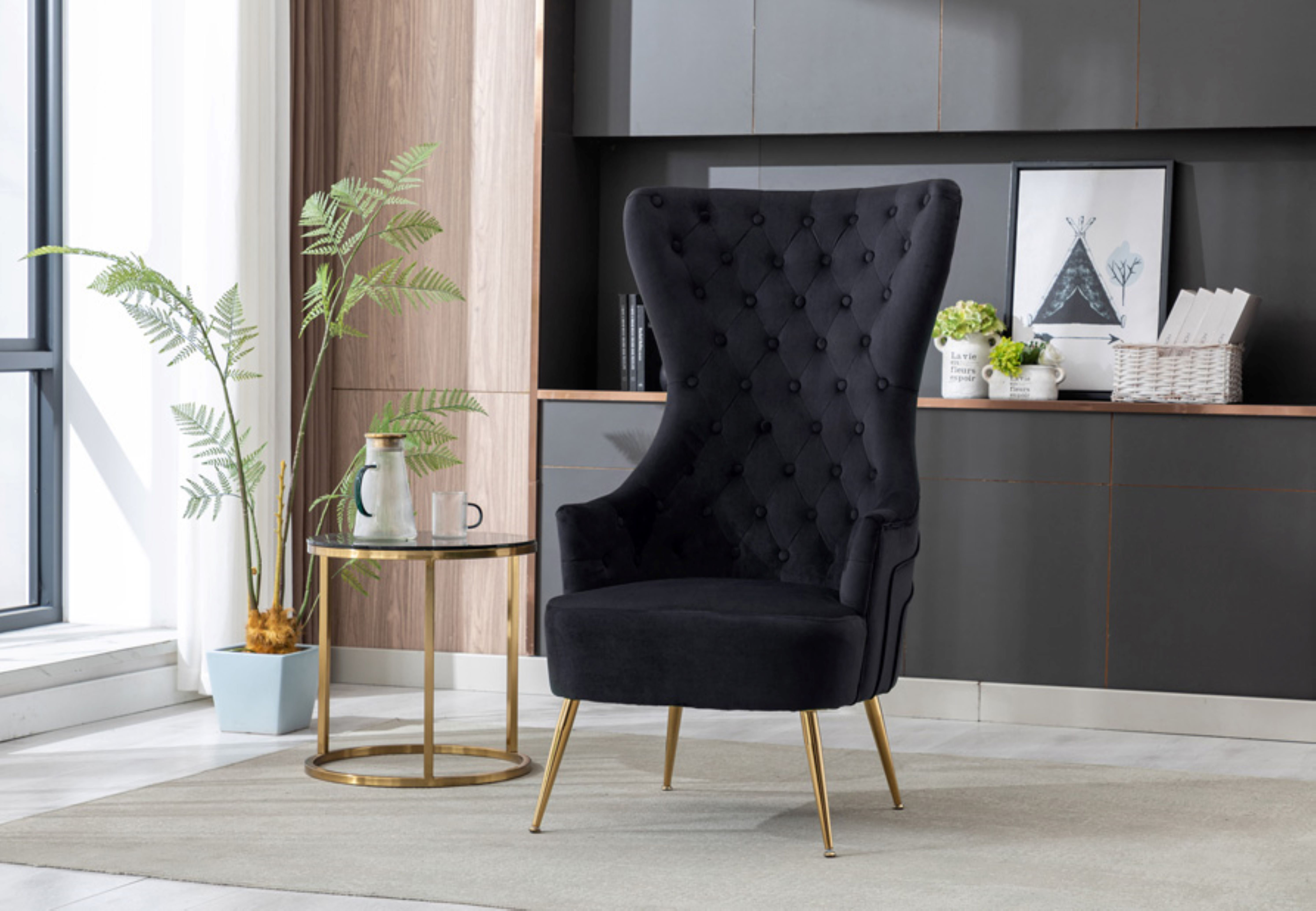 Rosdorf Park Destiny Grey Accent Chair - Wayfair Canada
