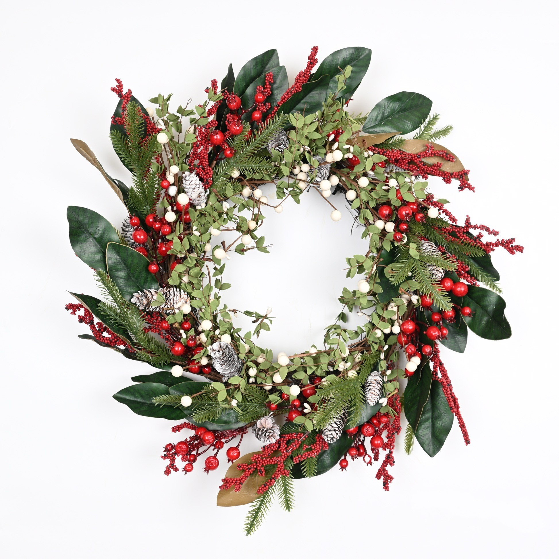 Ophelia & Co. 24" Artificial Farmhouse Greenery Foliage Leaves Mini ...