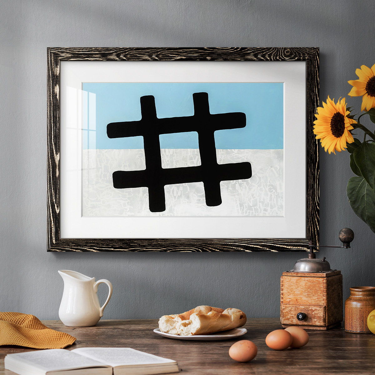 Ebern Designs Hashtag Framed On Paper Print | Wayfair