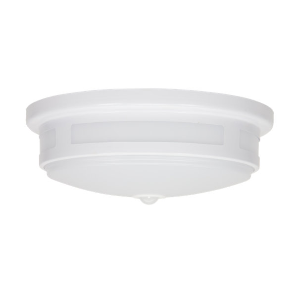 Ebern Designs 11 in. Outdoor LED Flush Mount Ceiling Light Motion ...