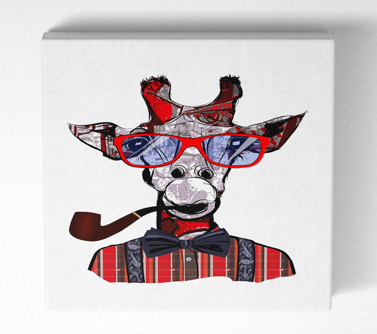 Happy Larry Funky Giraffe 1 - Wrapped Canvas Art Prints | Wayfair.co.uk