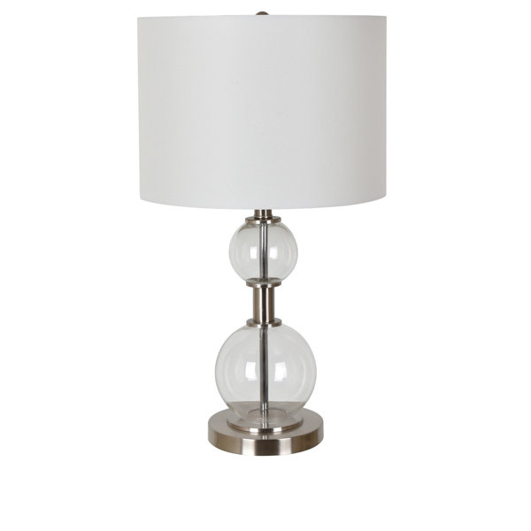 Charlton Home® Elana Glass and Metal 27.75" Table Lamp & Reviews | Wayfair