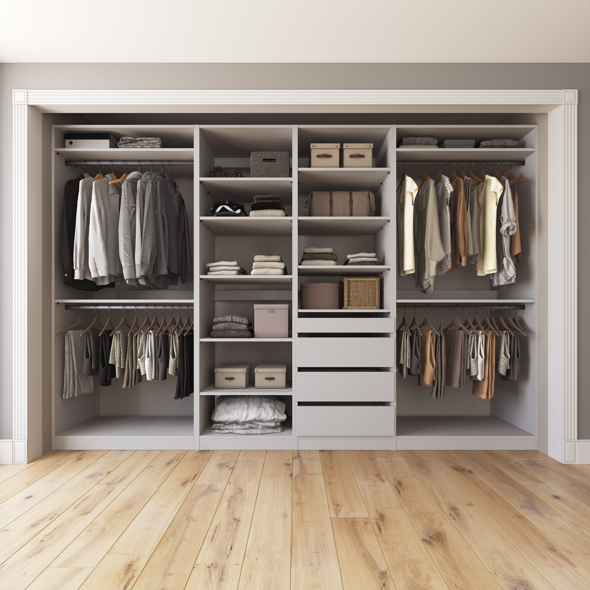 Closets & Co. 120'' Closet System | Wayfair