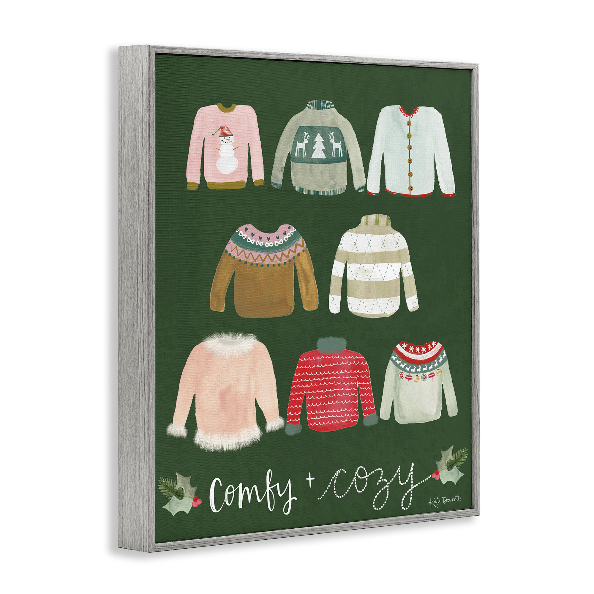 Ophelia & Co. Comfy & Cozy Sweaters Framed Giclee Art by Katie Doucette ...