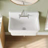 Deervalley 30 Inch Ally Wall Mount Utility Sink White Ceramic Laundry ...