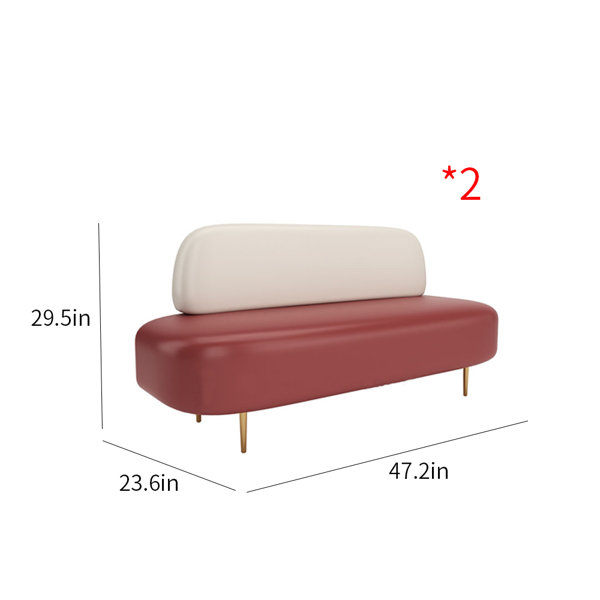 Canadian Linen Dessert Shop Cafe Restaurant Bar Bench Faux Leather ...