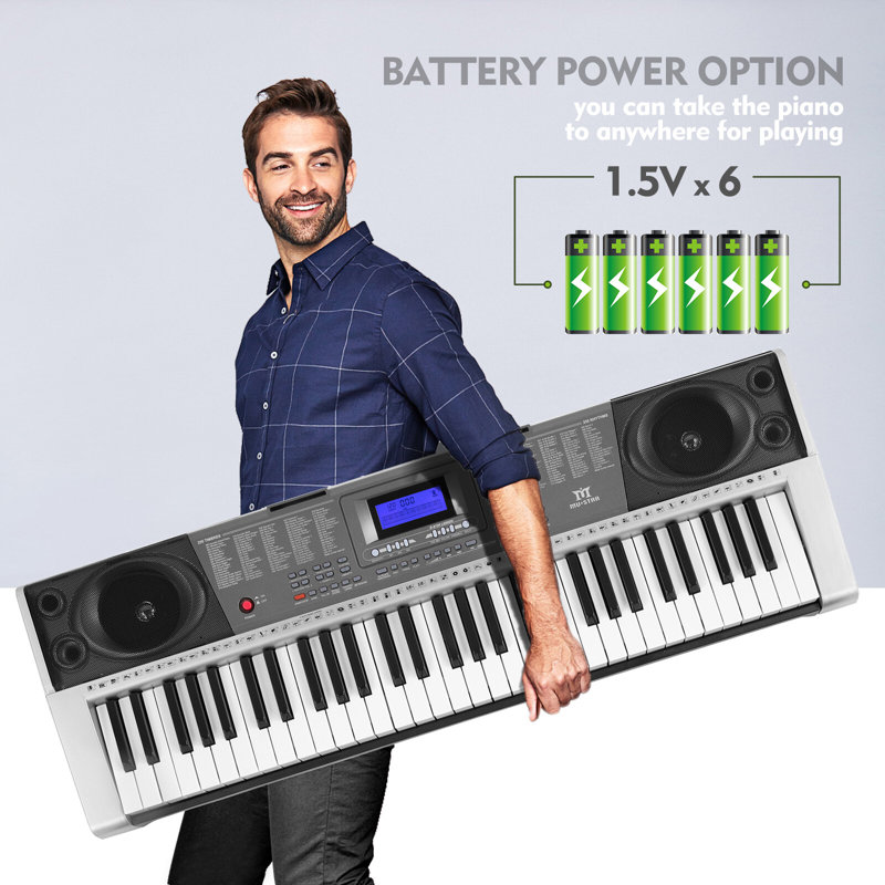 Mustar 61 Key Piano Keyboard With Lcd Screen, Portable Electric Piano ...