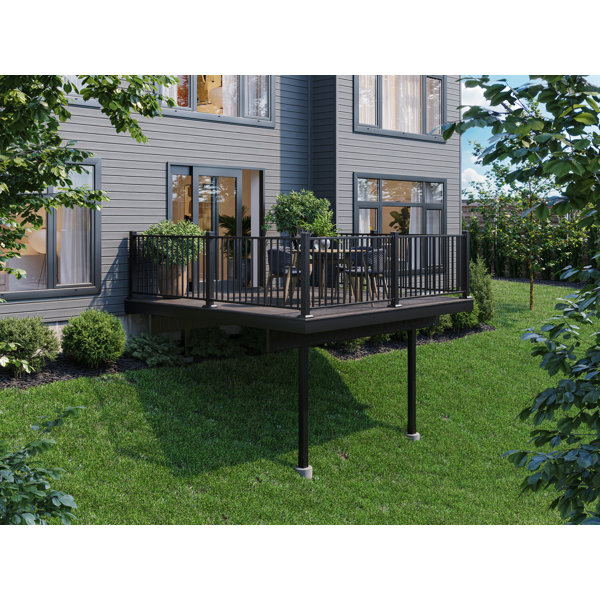 Fortress Building Products Apex 12' x 12' Freestanding PVC Deck Kit ...