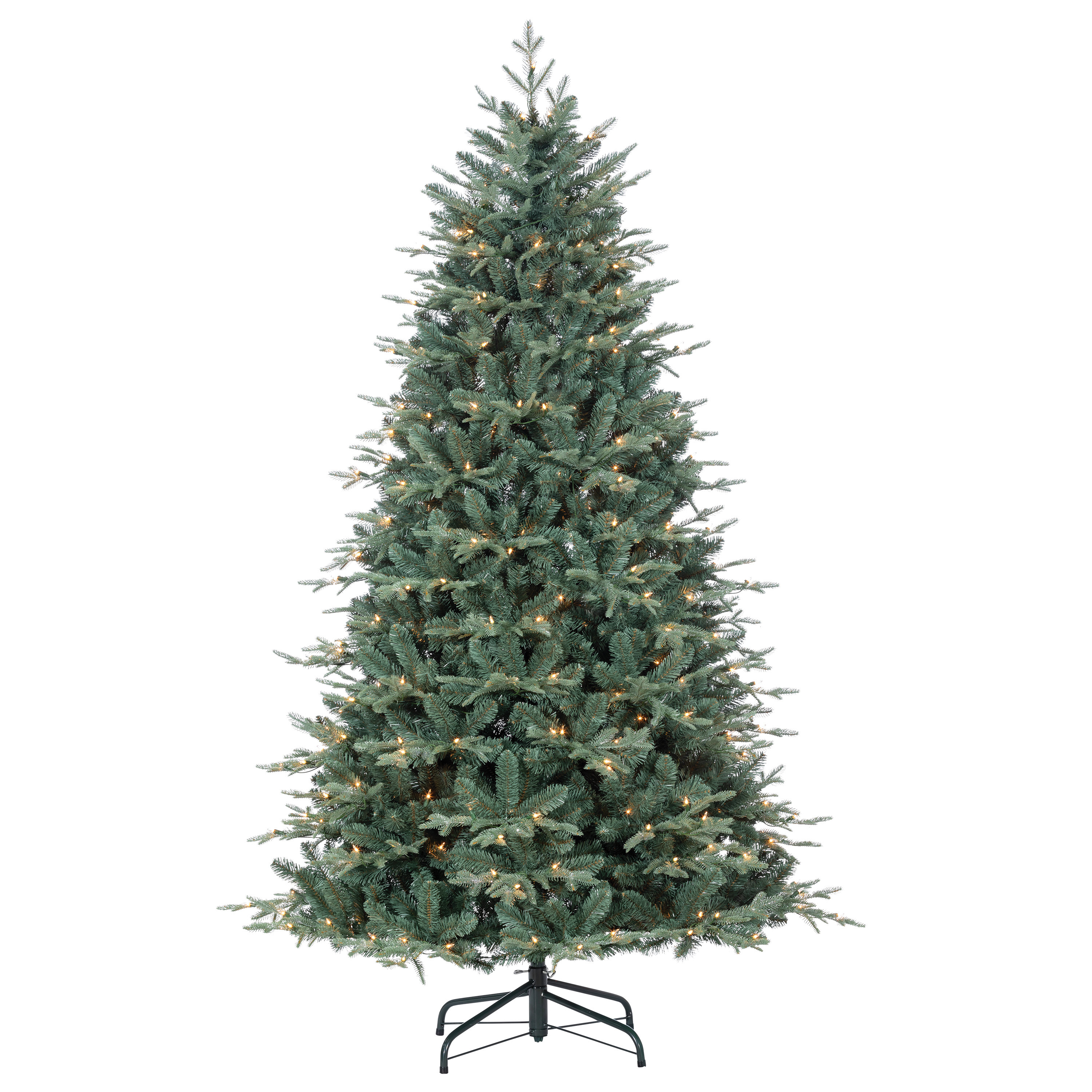 The Holiday Aisle® Gretell 78' Lighted Artificial Spruce Christmas Tree ...