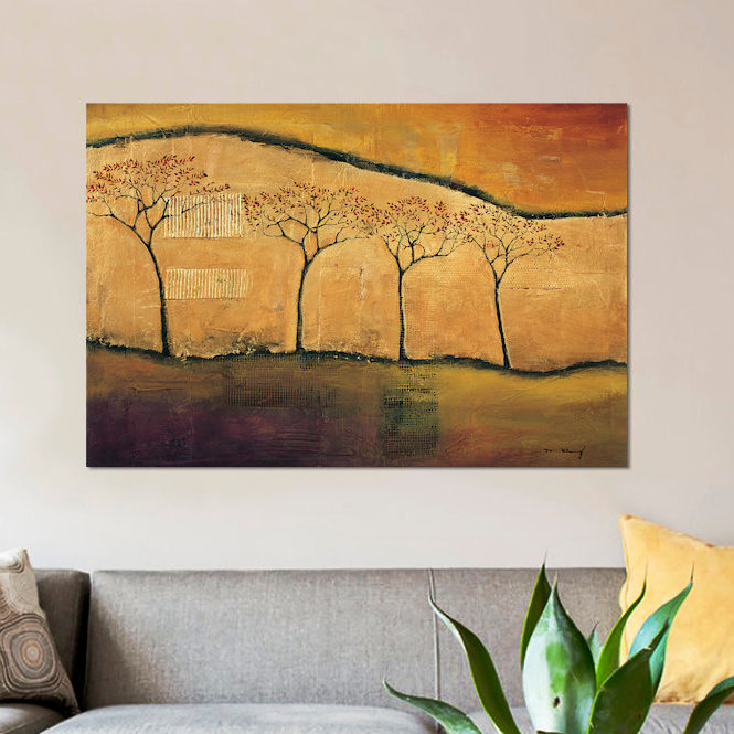 East Urban Home Torn Through I by Mike Klung - Painting Print on Canvas ...