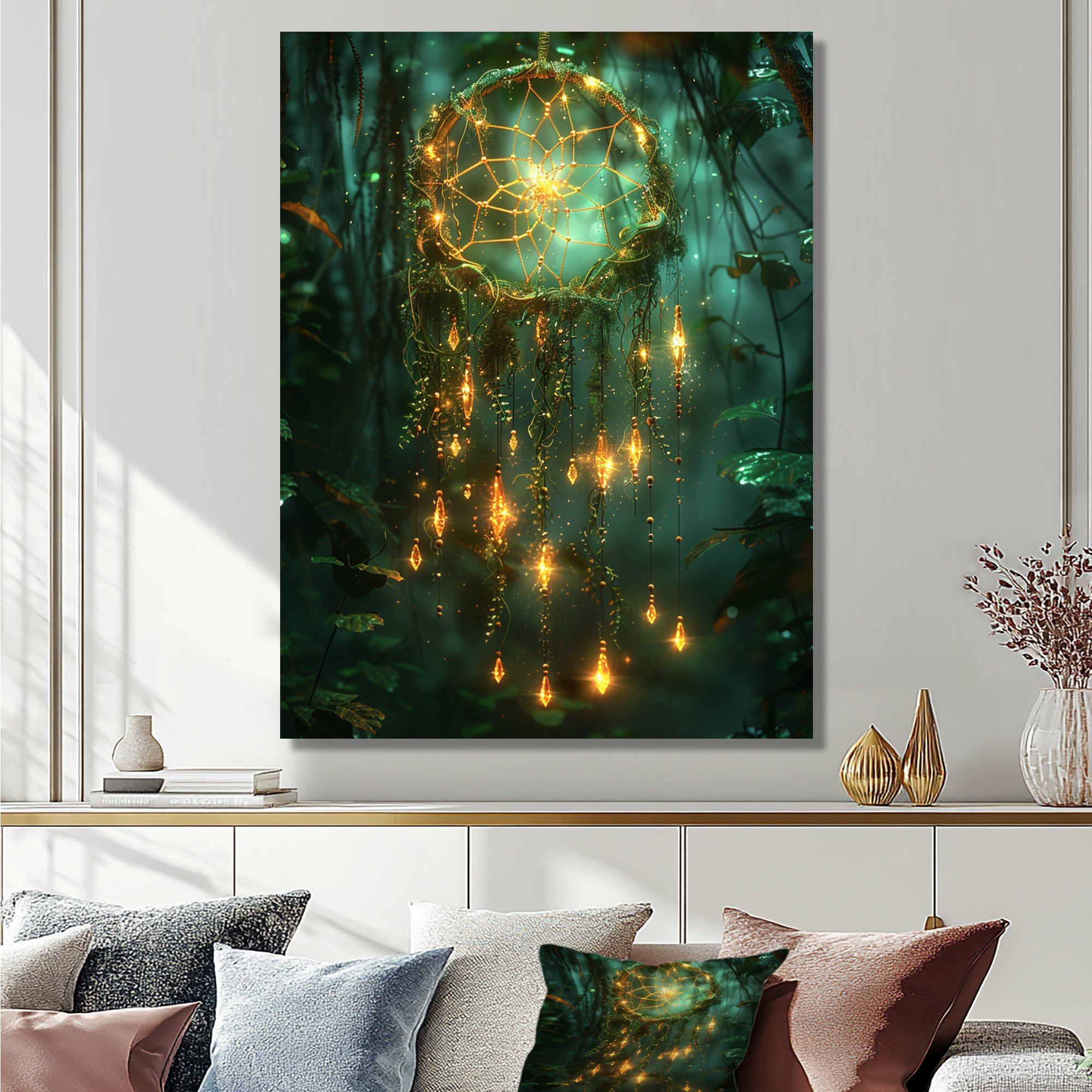 Trinx Magical Dream Catcher In The Enchanted Forest - Dreamcatcher Wall ...