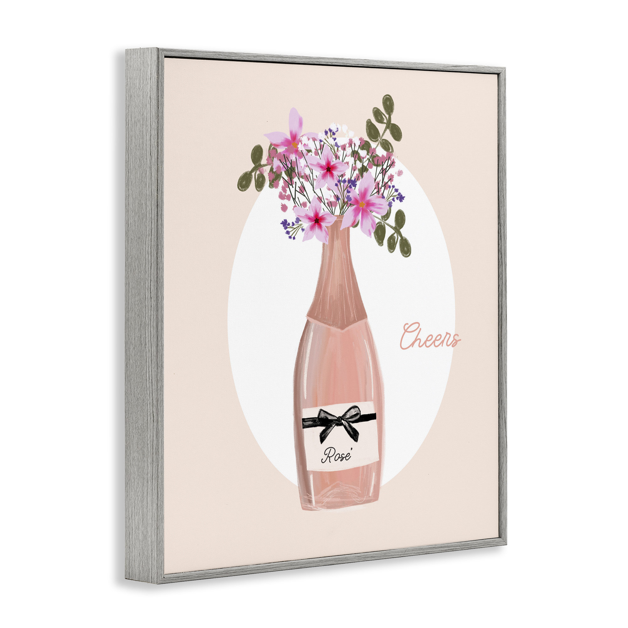 Bungalow Rose Cheers Pastel Rosé Art by Chen Alyesh | Wayfair