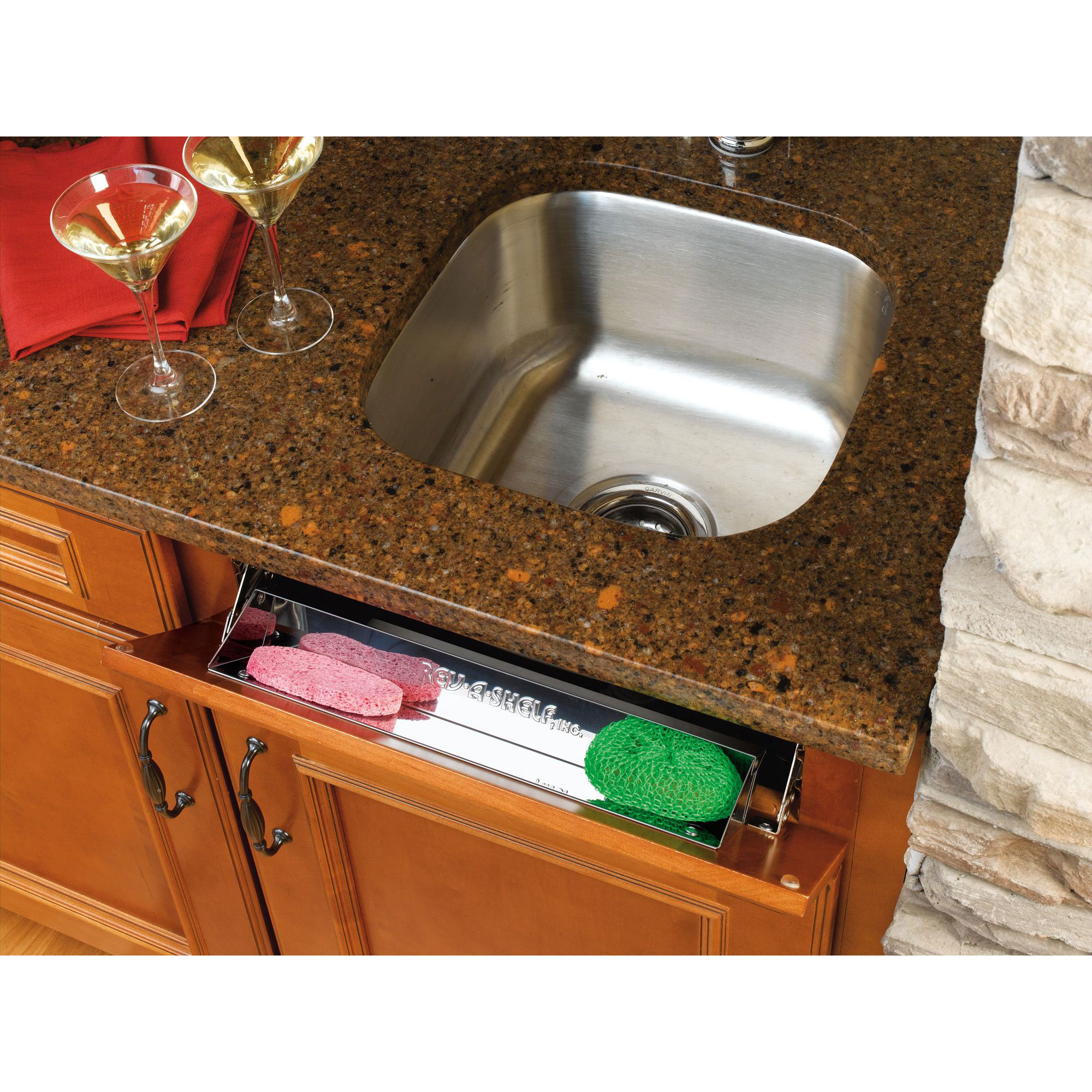 Rev-A-Shelf Tip Out Tray w/ Soft Close for Sink Base Cabinet & Reviews ...