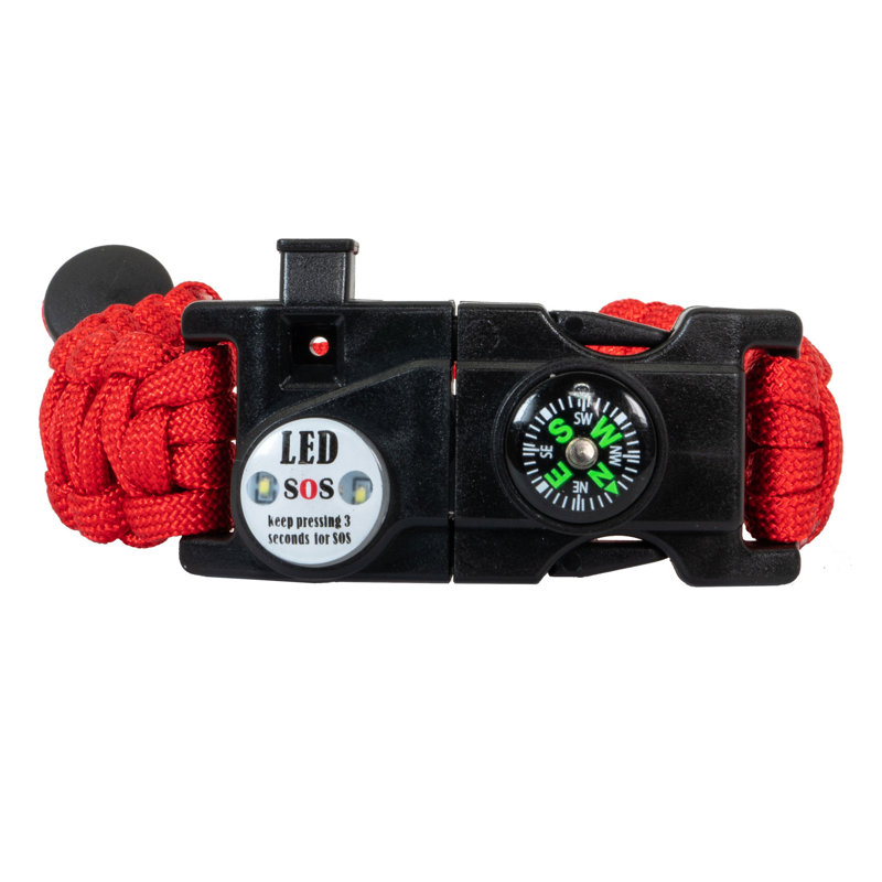 Deco Essentials 2 Pack Tactical Emergency Paracord Bracelet Multitools ...