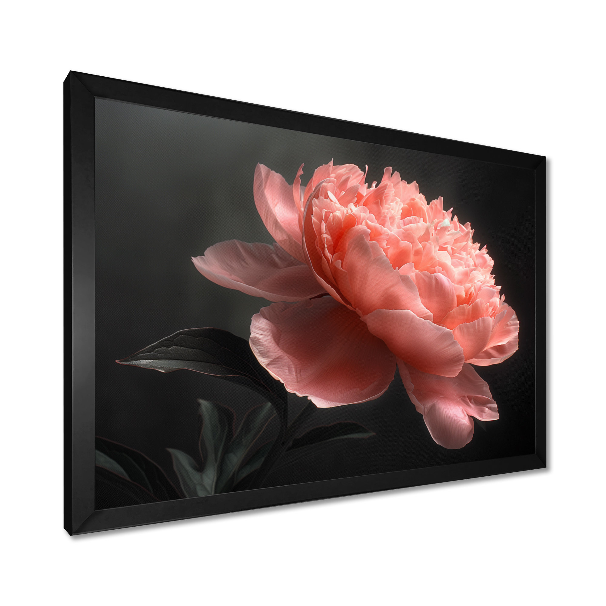 Design Art Romantic Pink Crystal Peonies Bloom IV - Peonies Wall Decor ...