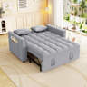 Mercer41 Sleeper Sofa Couch W/Pull Out Bed, Modern Velvet Convertible ...