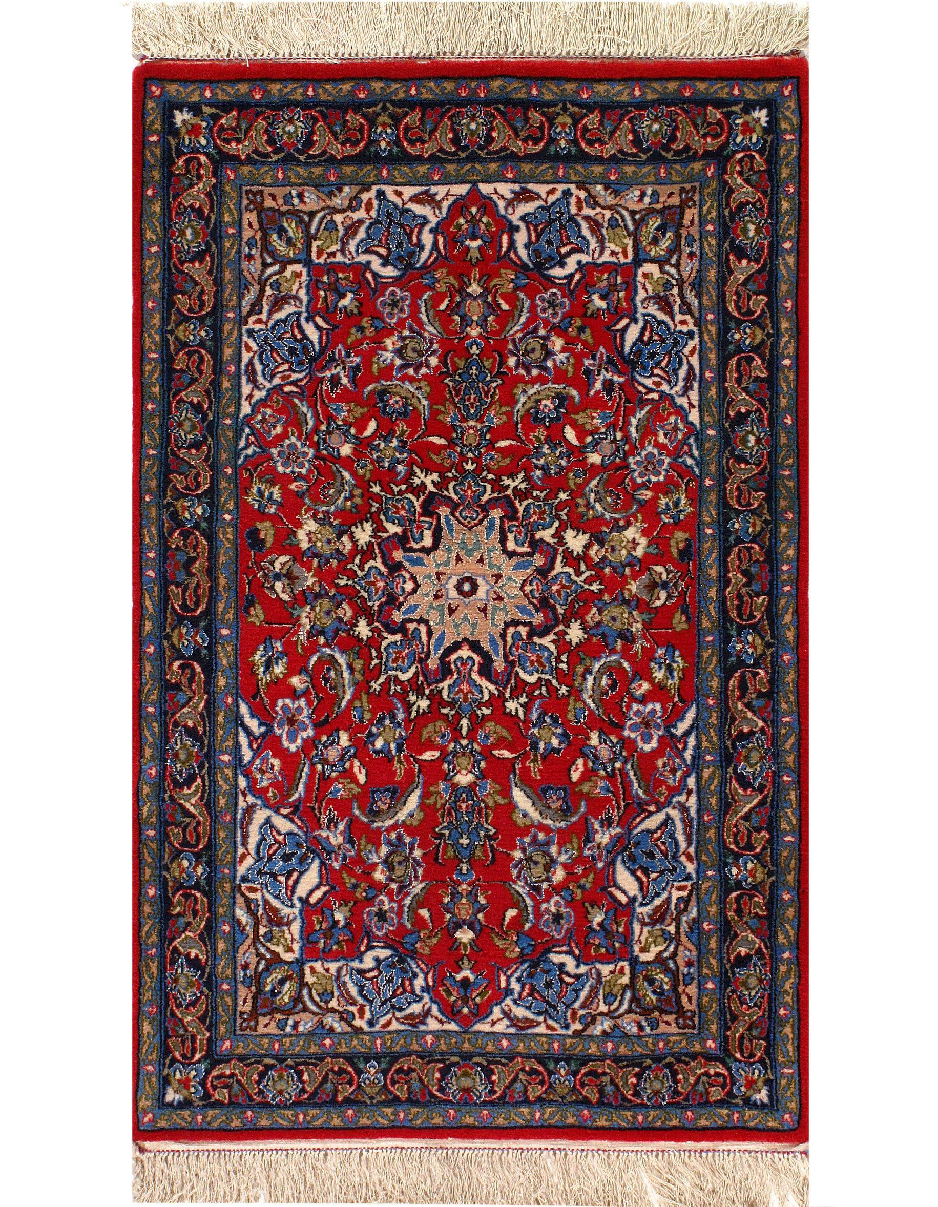 Isabelline Paskett Oriental Handmade Rectangle 2'5" x 3'9" Wool/Silk ...