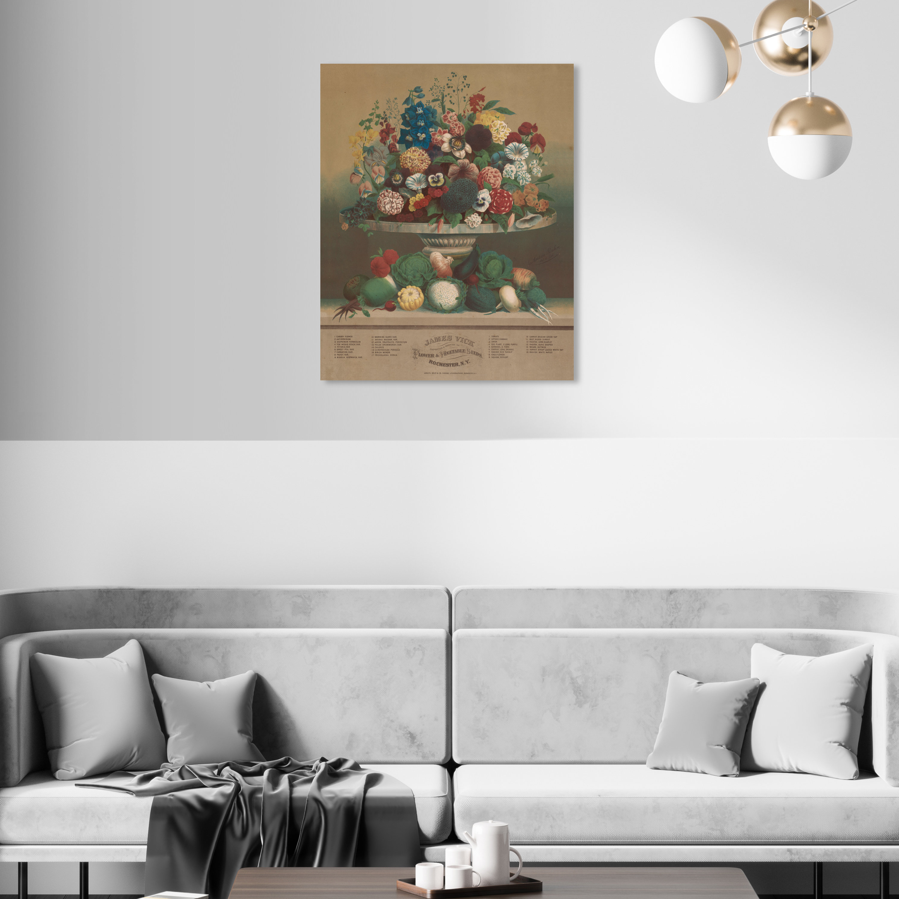 Oliver Gal Prints Flowers and Vegetables by Anton Carl Rahn - Graphic ...