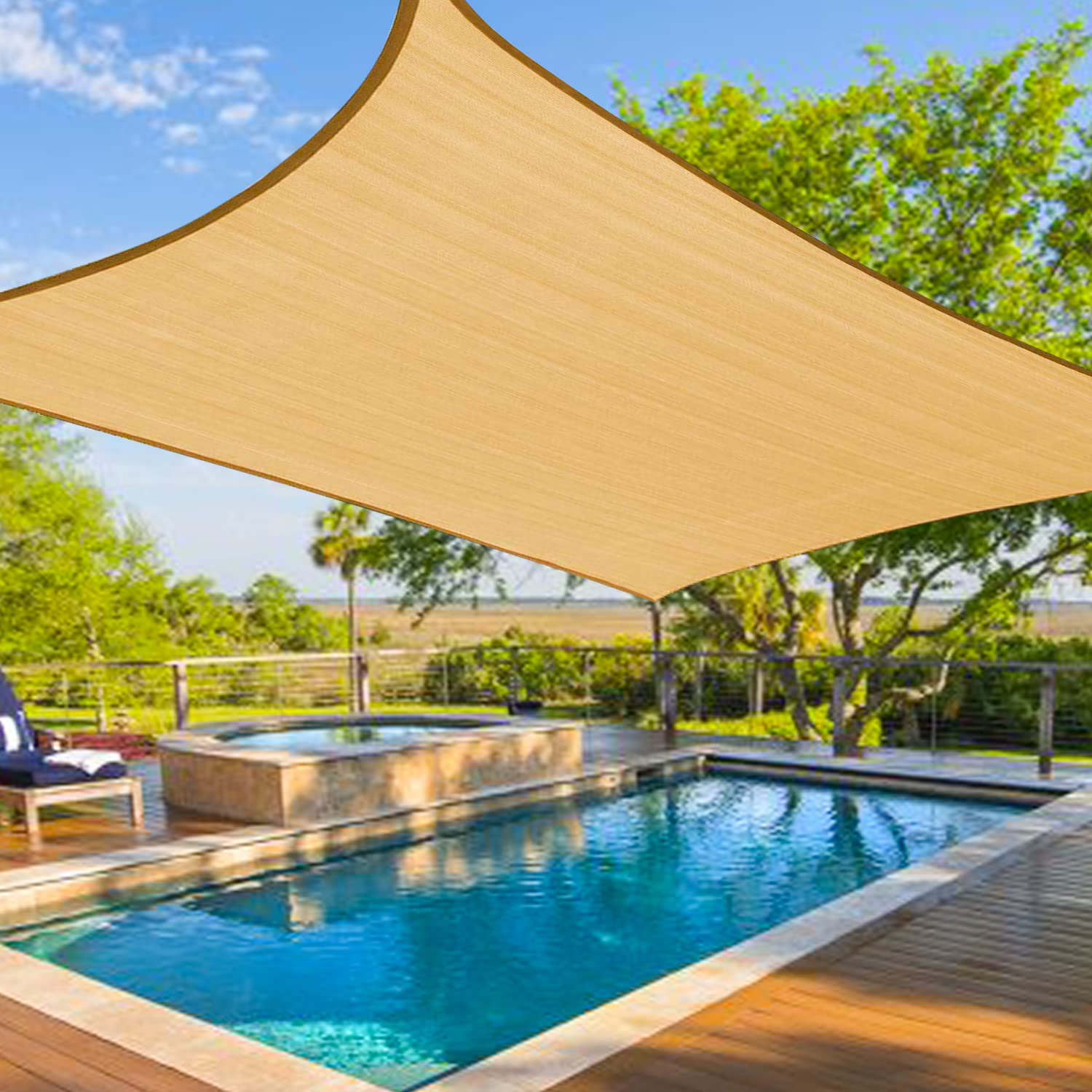 Artpuch 14'X24' Customize Rectangle Sun Shade Sail | Wayfair