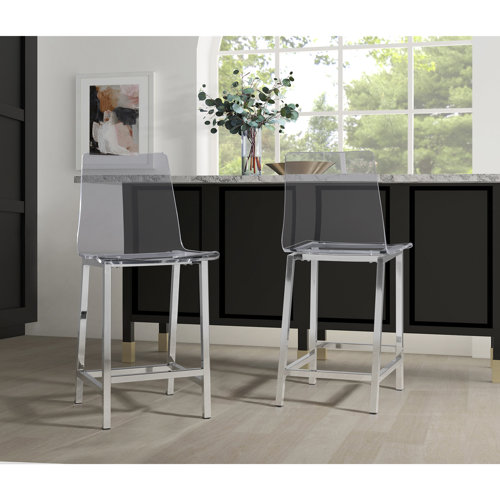 Clear Bar Stools & Counter Stools You'll Love | Wayfair