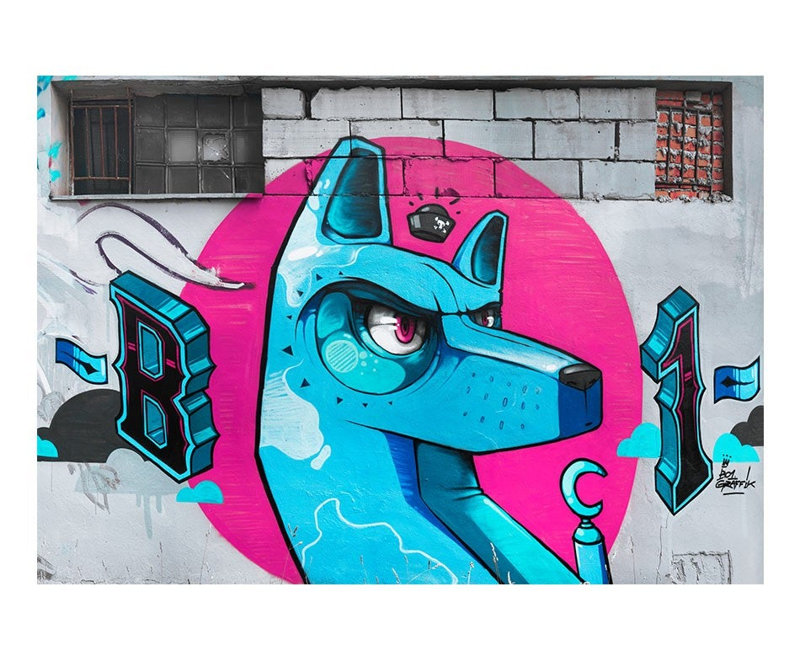 Fly Trend King, LLC Wallpaper - Graffiti Street Art - City Guard | Wayfair