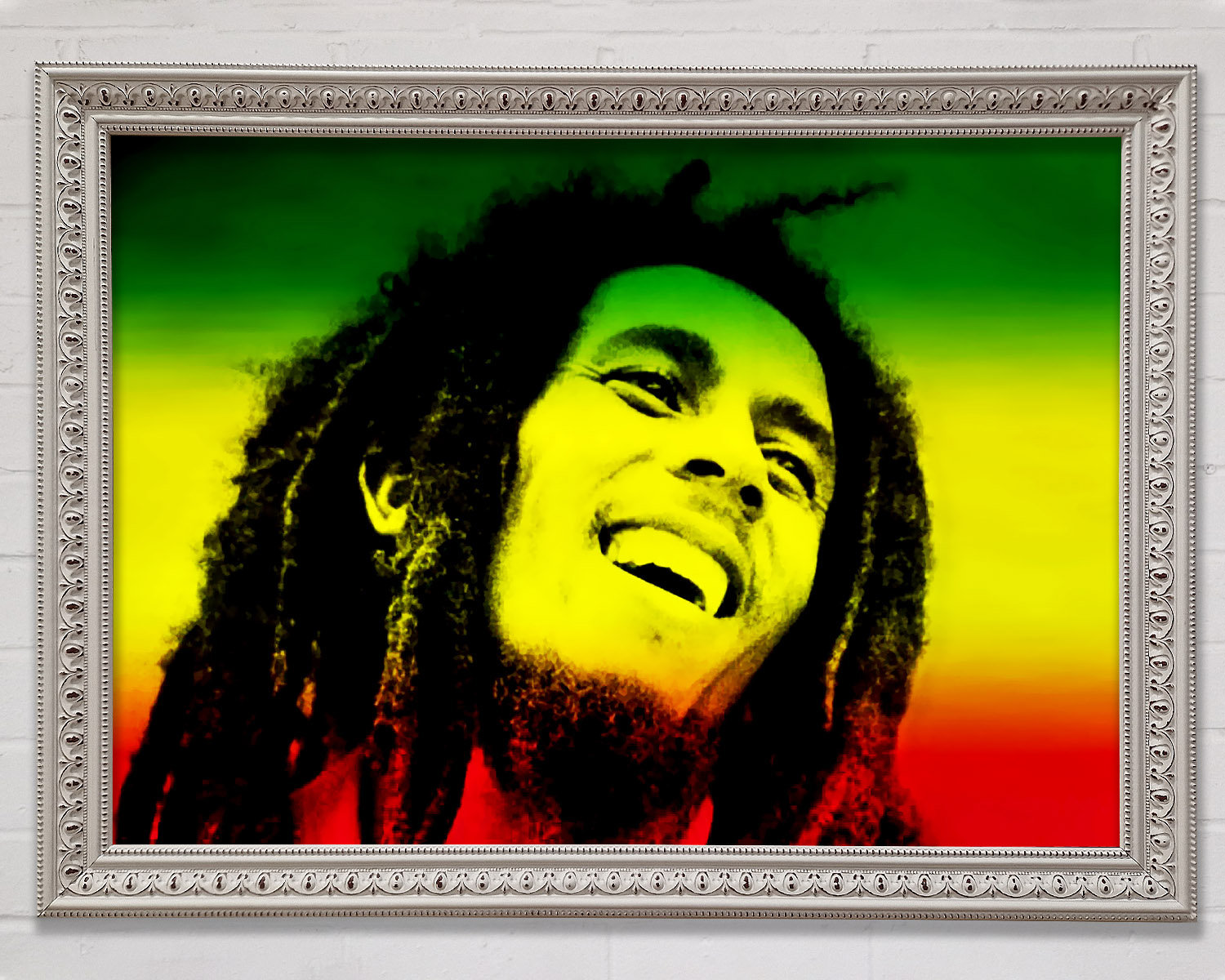 Bright Star Bob Marley Rasta Colours - Single Picture Frame Art Prints ...