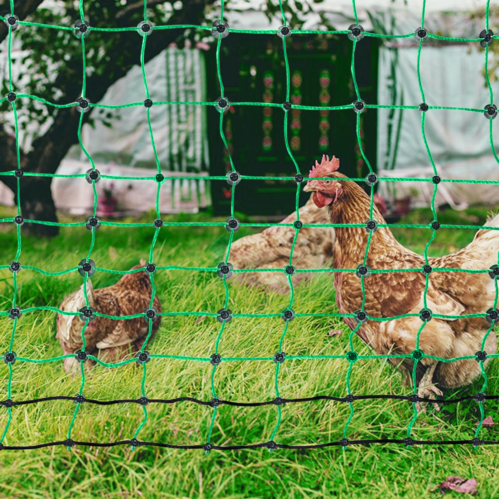 Stellweilan Tessberg Electric Fence Netting, 48" H x 100' L, PE Net ...