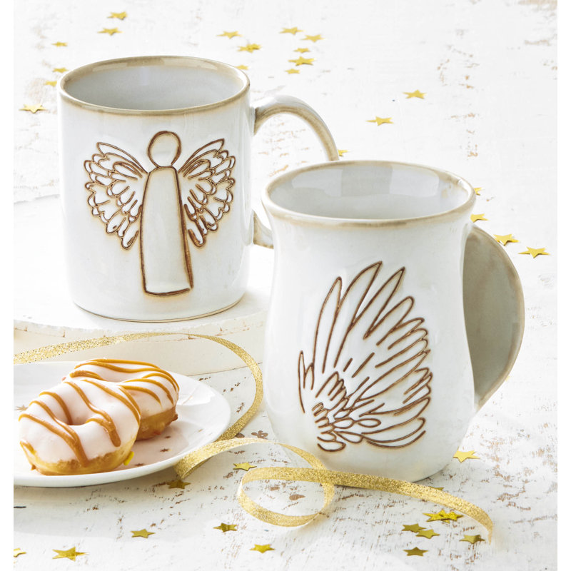 Lark Manor™ Angel Wings Handwarmer Mug | Wayfair