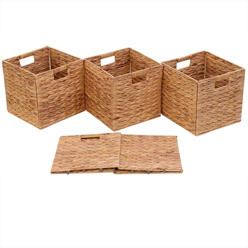 EMBRUP 4 Piece Wicker Storage Basket Set | Wayfair