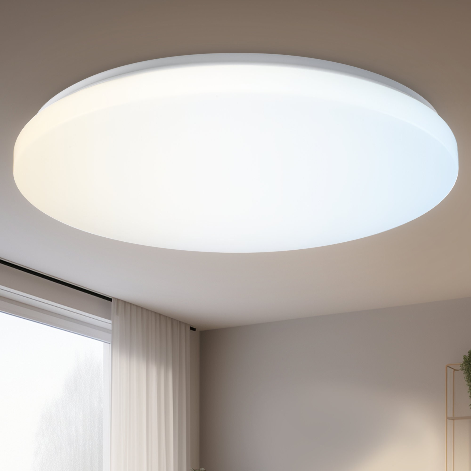 Wrought Studio™ Leim 20 inch Ceiling Light Flush Mount Dimmable | Wayfair