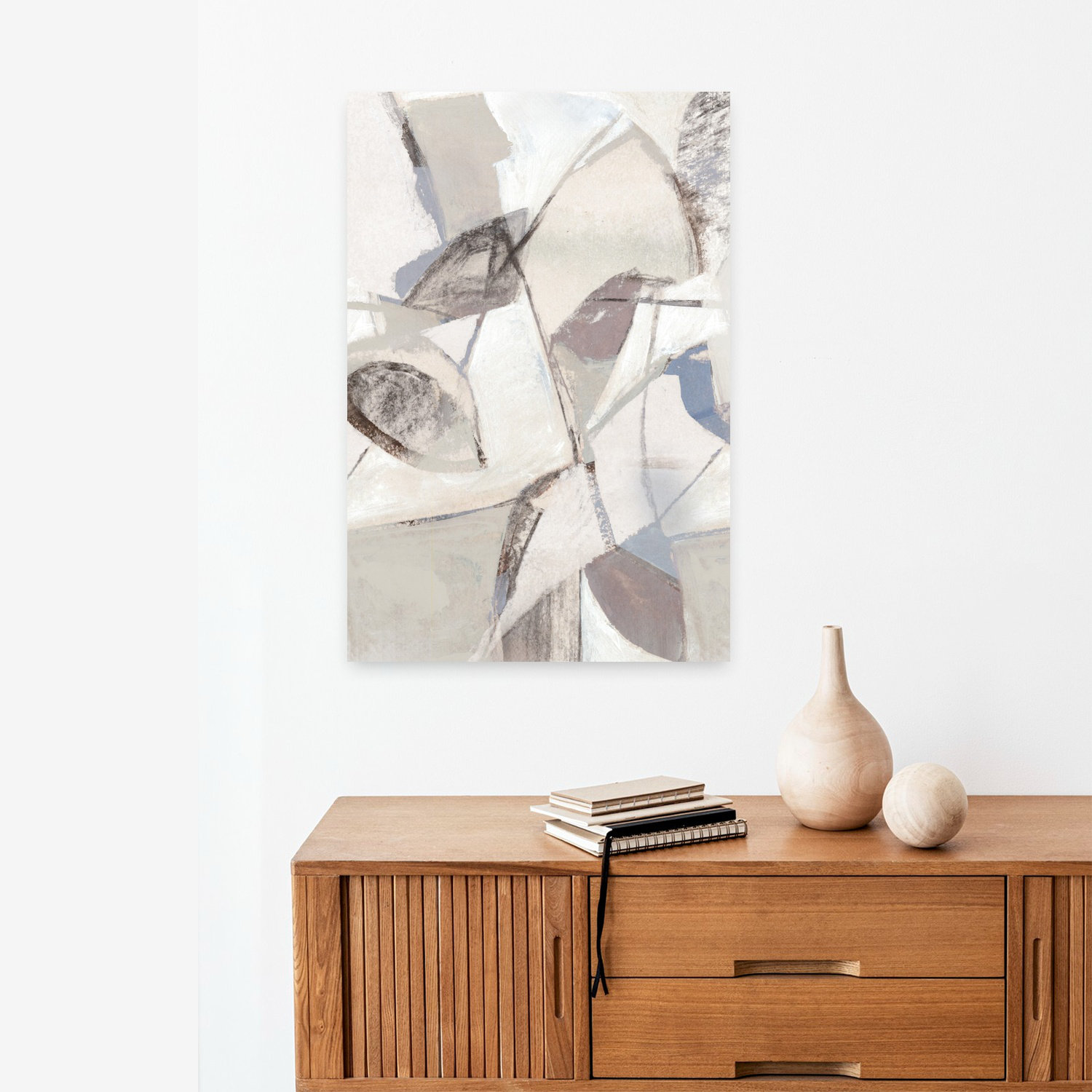Latitude Run® Gentle Layers Of Tranquil Forms I Abstract Geometric ...