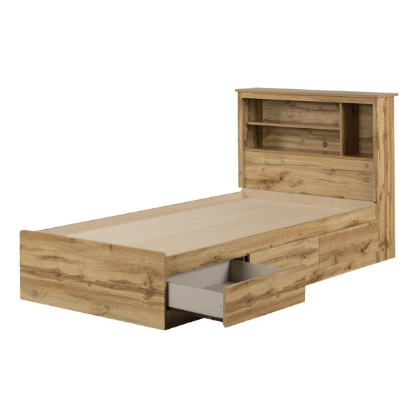 Union Rustic Joed Twin Platforms Bed with Shelves by Union Rustic | Wayfair