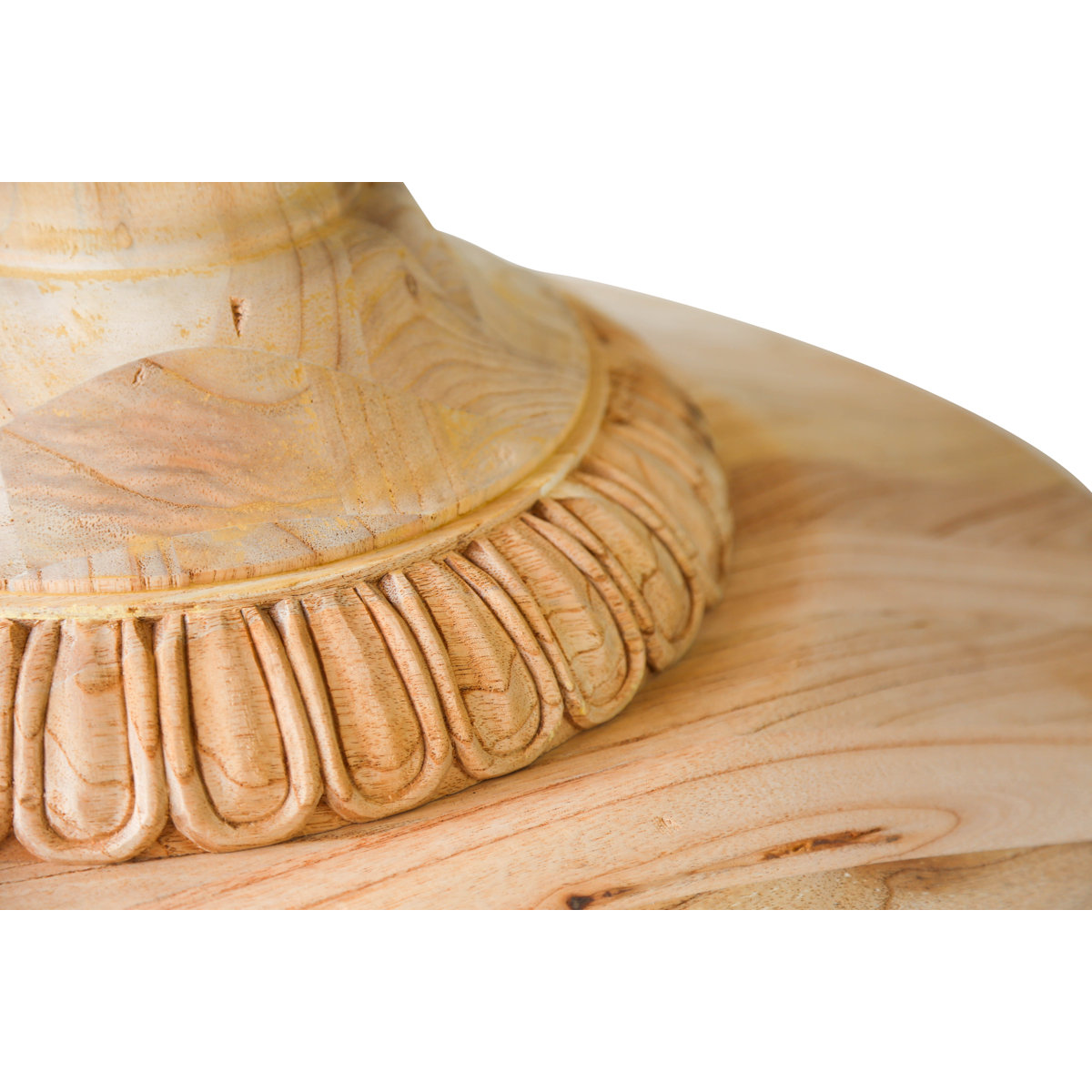 Ave Home Raw Solid Wood Pedestal Dining Table & Reviews | Wayfair